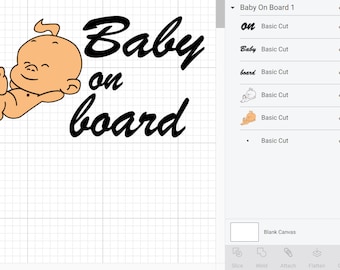Baby on Board Digital Download SVG - Etsy