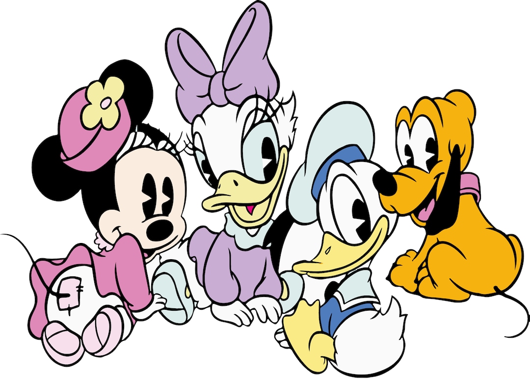 Mickey Mouse Characters Multilayer Svg File, Png, Jpeg, Dxf, Al, Eps - Etsy