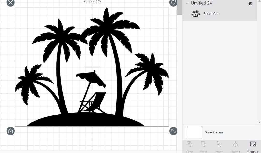 Beach-coconut-tree Svg - Etsy