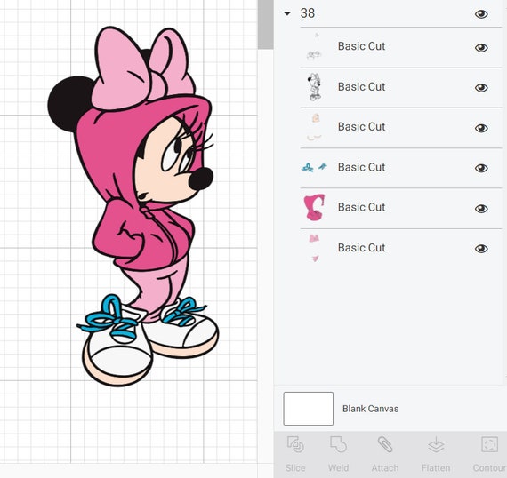 Minnie Mouse Multilayer Svg File Png Jpeg Dxf Al Eps - Etsy