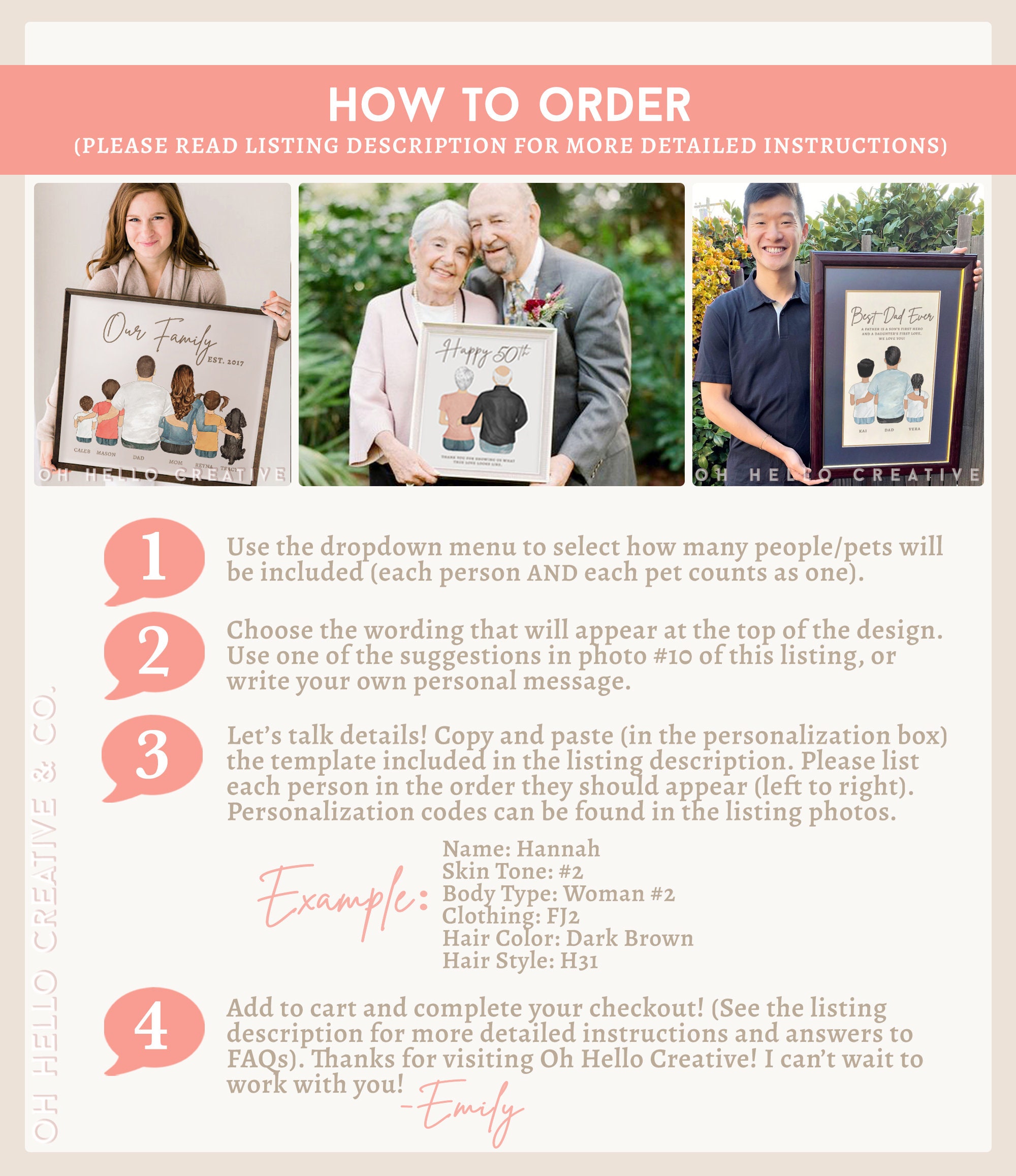 FAMILY MEMORIAL PORTRAIT in Loving Memory Remembrance Gift - Etsy