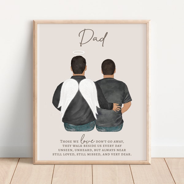 Passed Dad Portrait With - Etsy