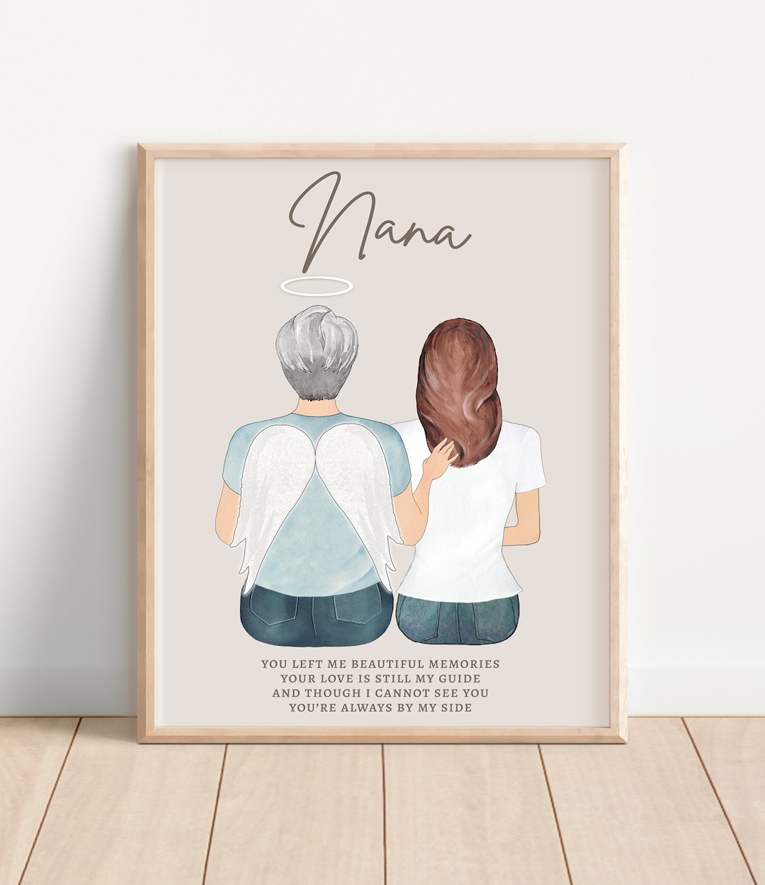 NANA MEMORIAL GIFT, Loss of Grandmother, Personalized Grandparent ...