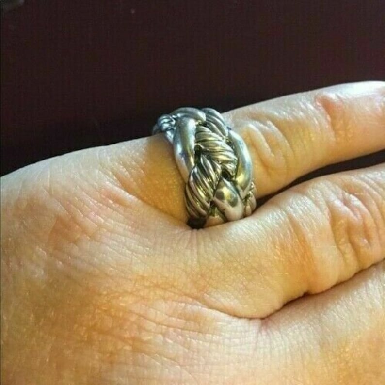 Authentic David Yurman Size 7 Sterling Woven 925 Sterling - Etsy