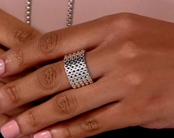 Jai Sterling Silver Ring - Etsy