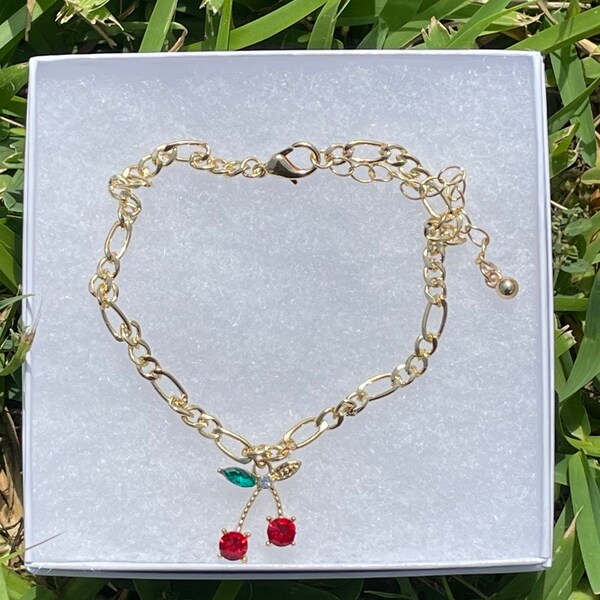 Cherry Bracelet - Etsy