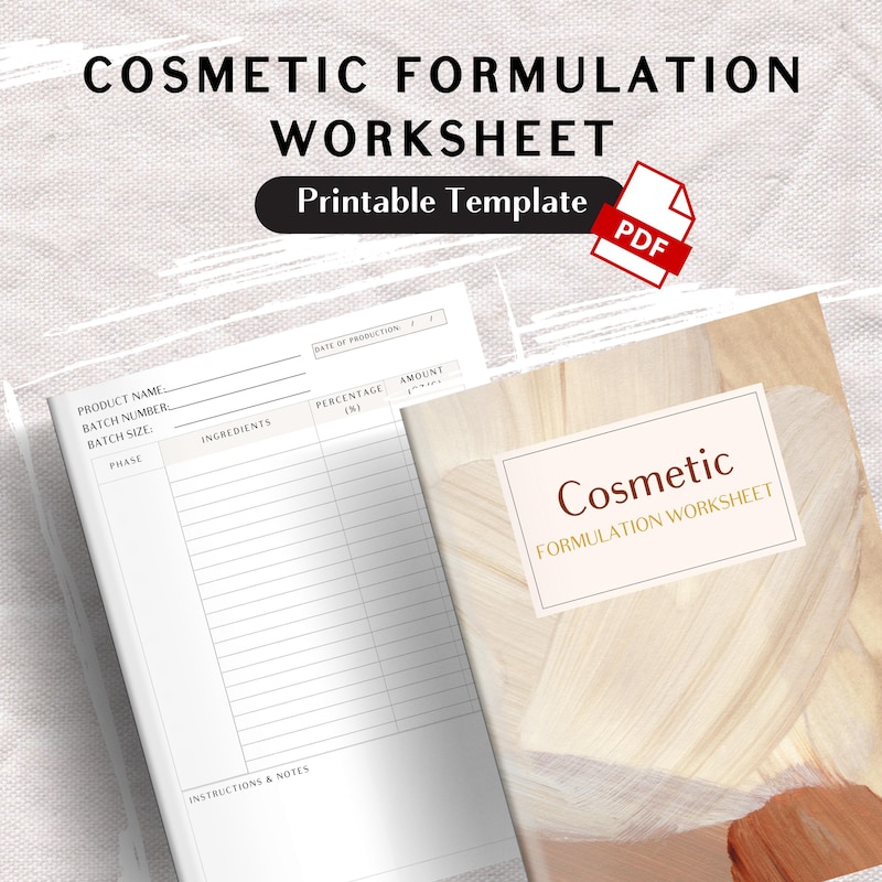 Product Formulation Template - Etsy