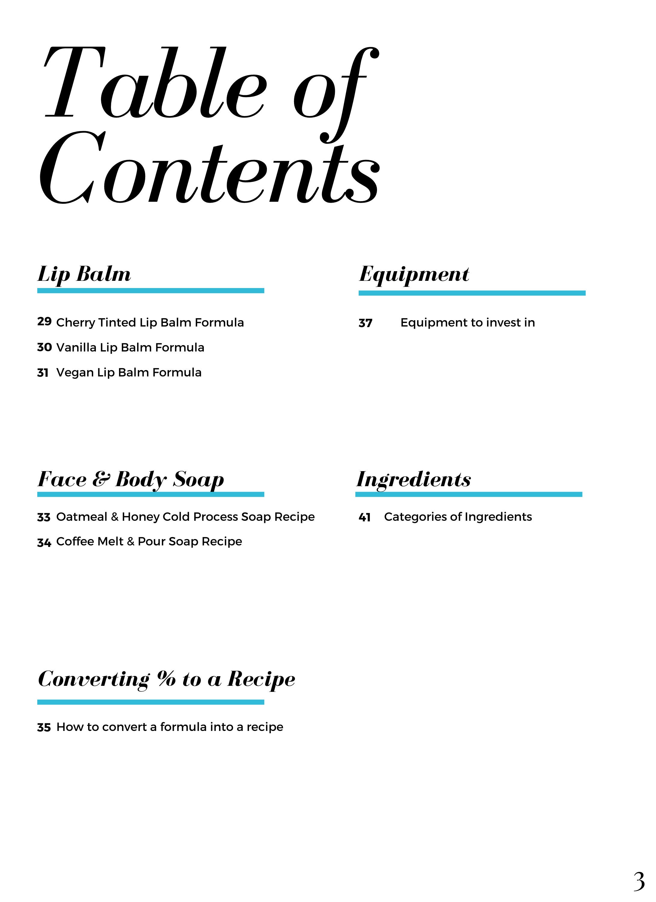 DIY Skin Care Formulation Ebook. Formulations & Recipes - Etsy