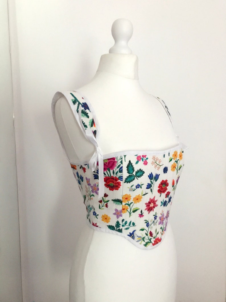 READY TO SHIP 18th Century Corset Stays Cottagecore Floral - Etsy UK