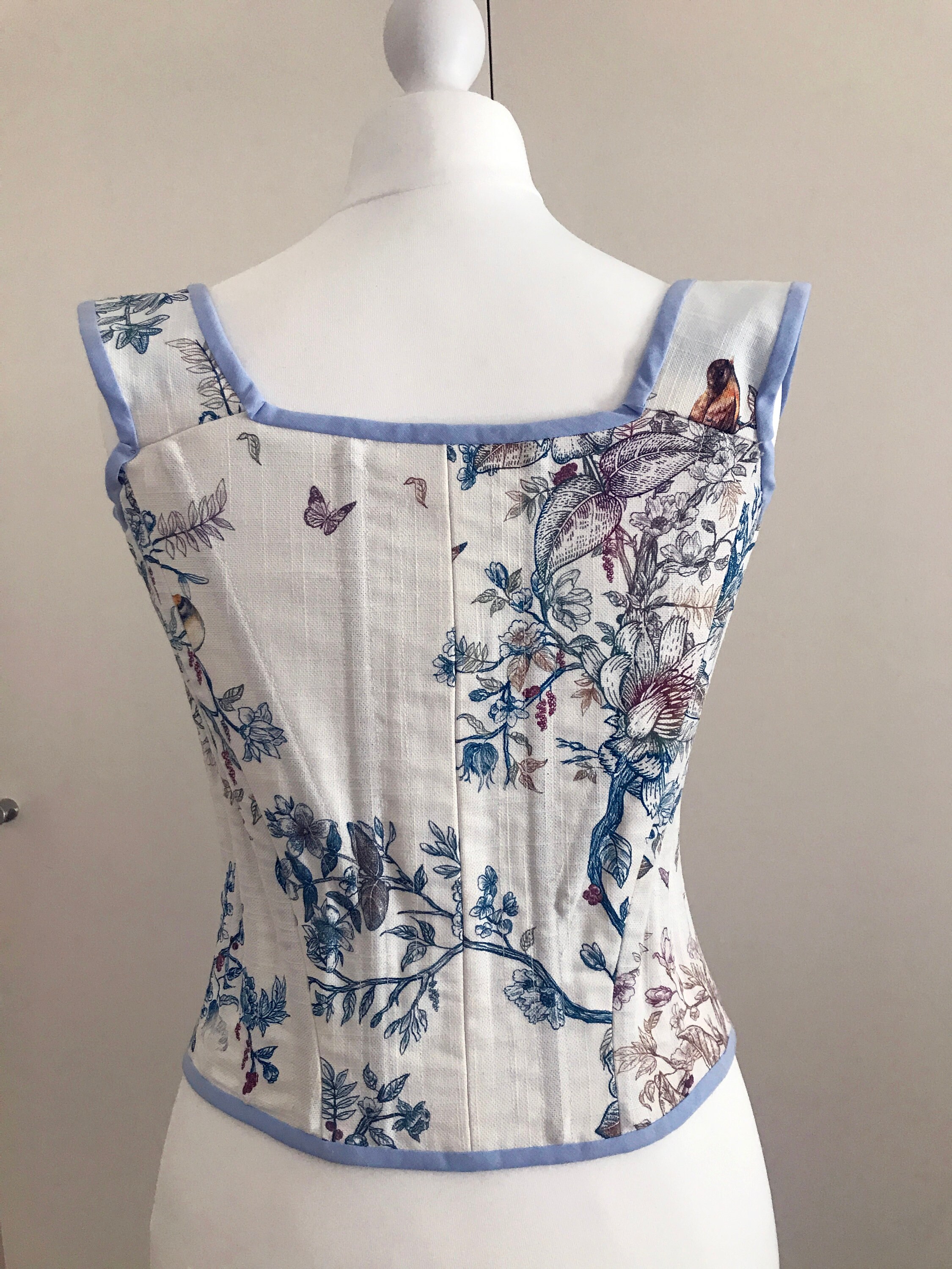 READY TO SHIP 18th Century Corset Stays Cottagecore Floral Renaissance ...