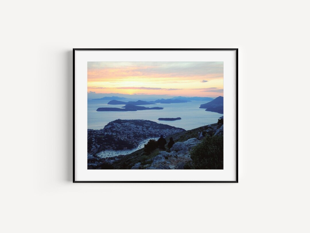 Unique Sunset Over Islands Photography Croatia Travel Photo - Etsy