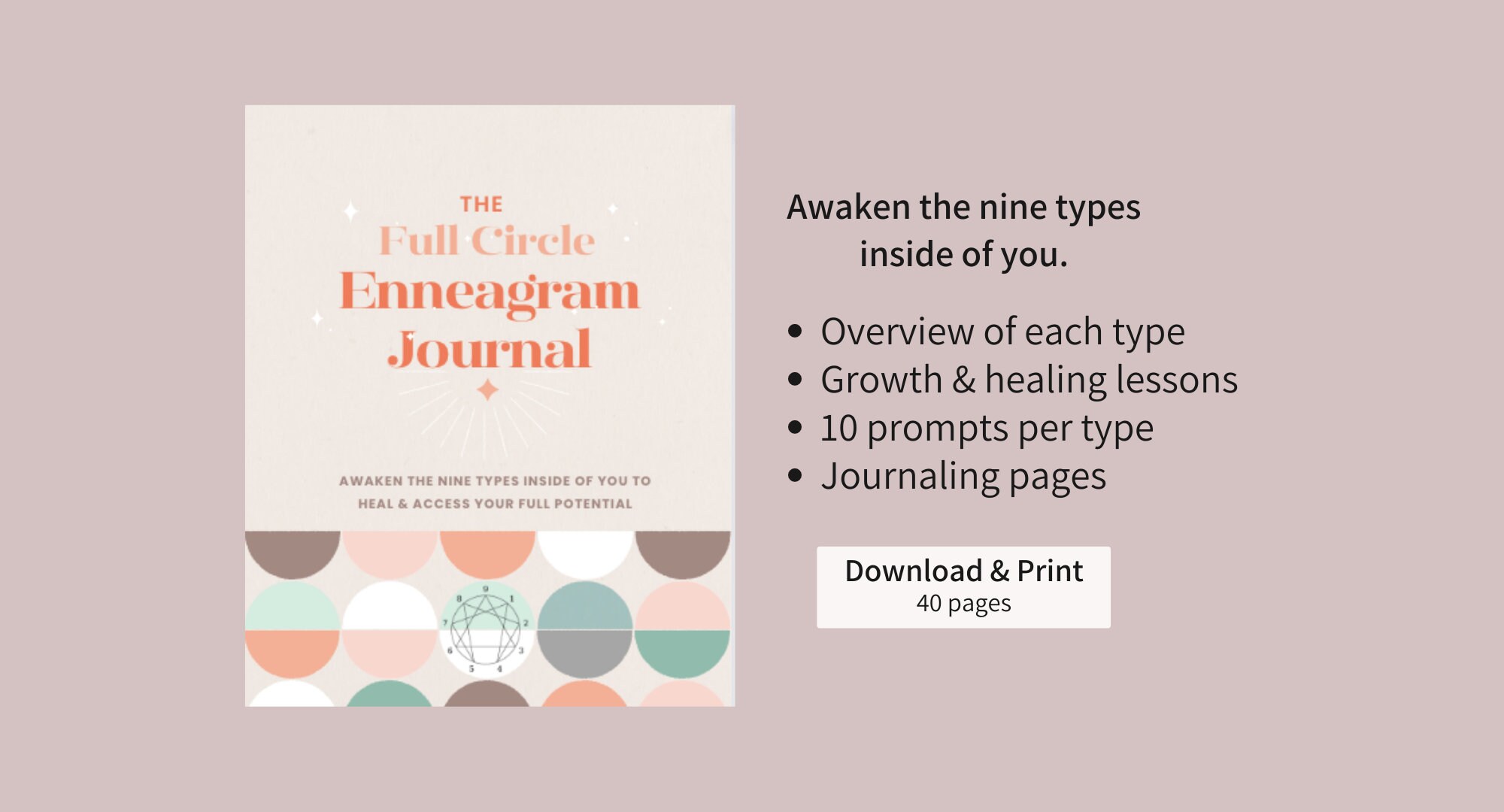 The Full Circle Enneagram Journal - Etsy