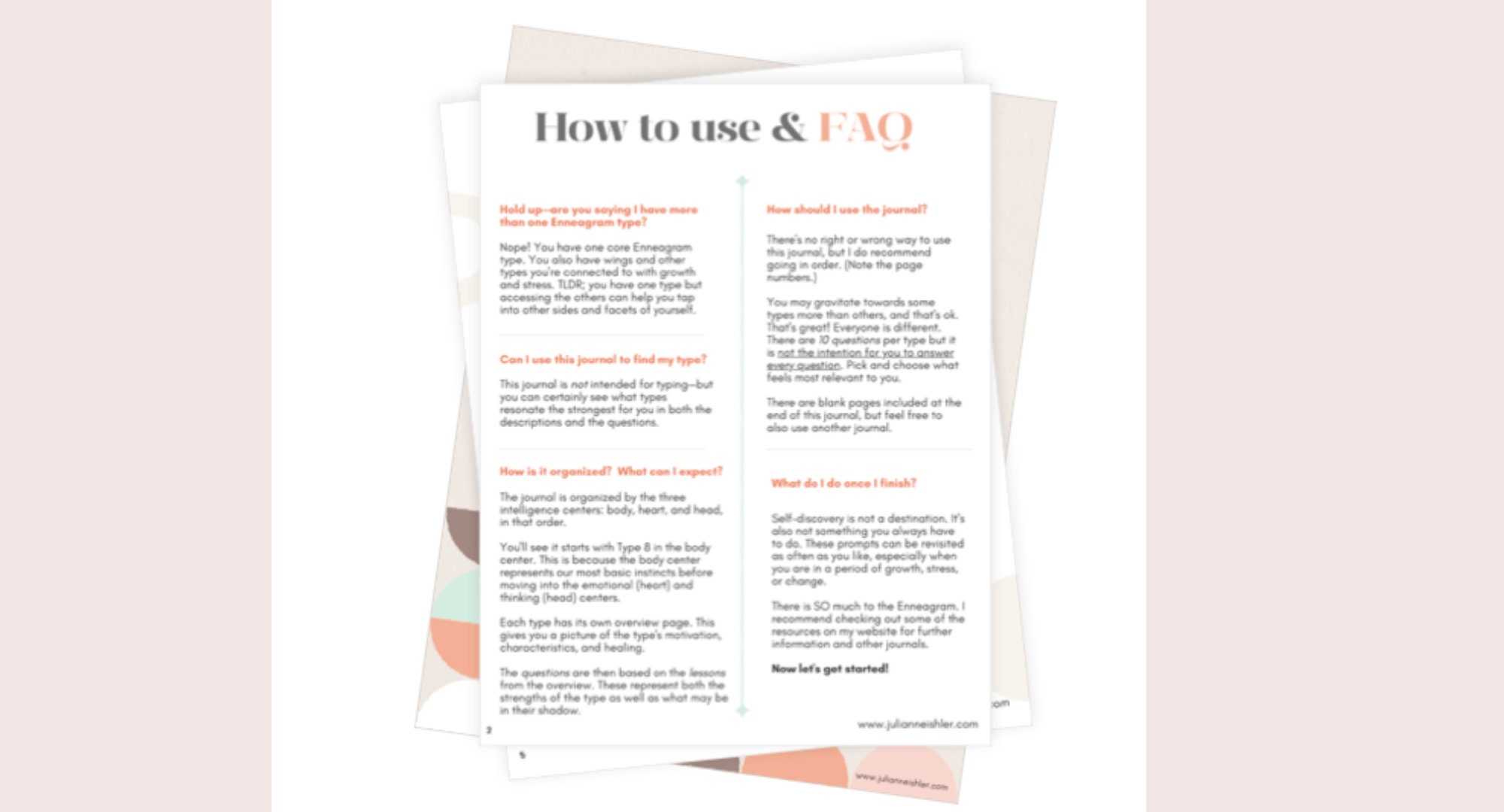 The Full Circle Enneagram Journal - Etsy