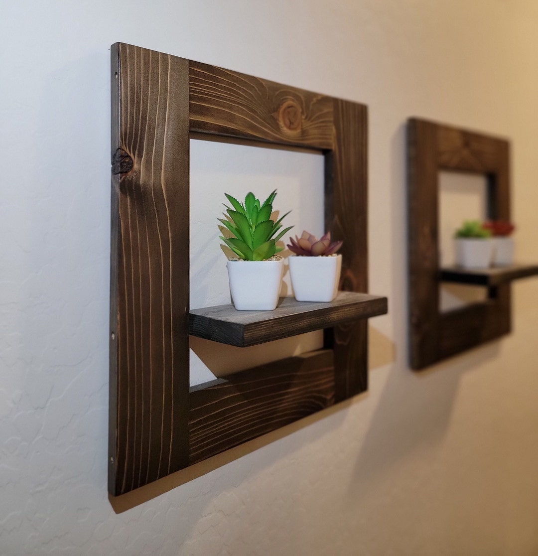 Rustic Succulent Shelf | Wall Decor - Etsy