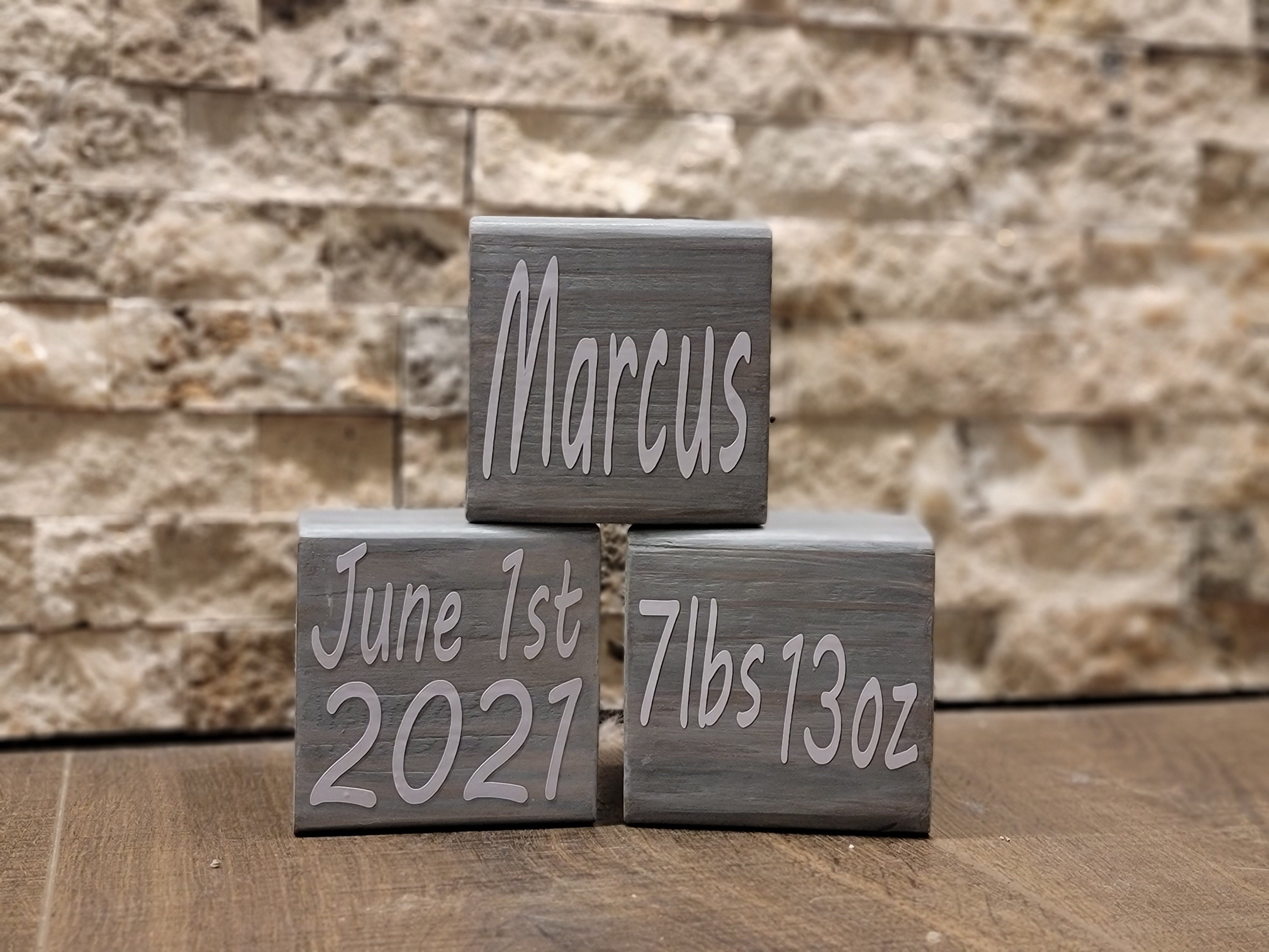 Keepsake Baby Blocks - Etsy