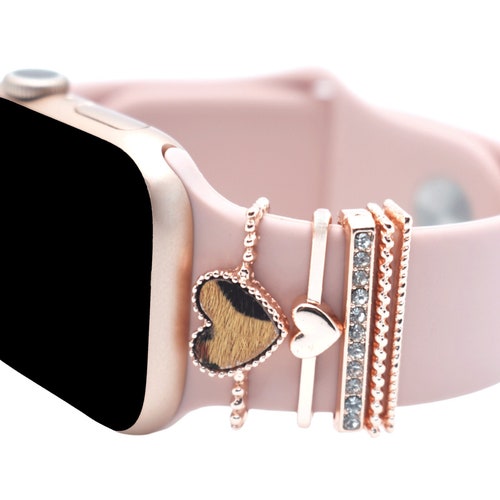 Smartwatch Band Stackable Jewelry Rose Gold Ring Charms - Etsy