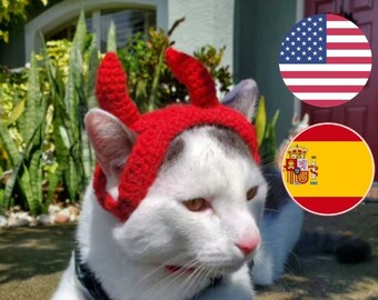 Cat Devil Hat - Etsy