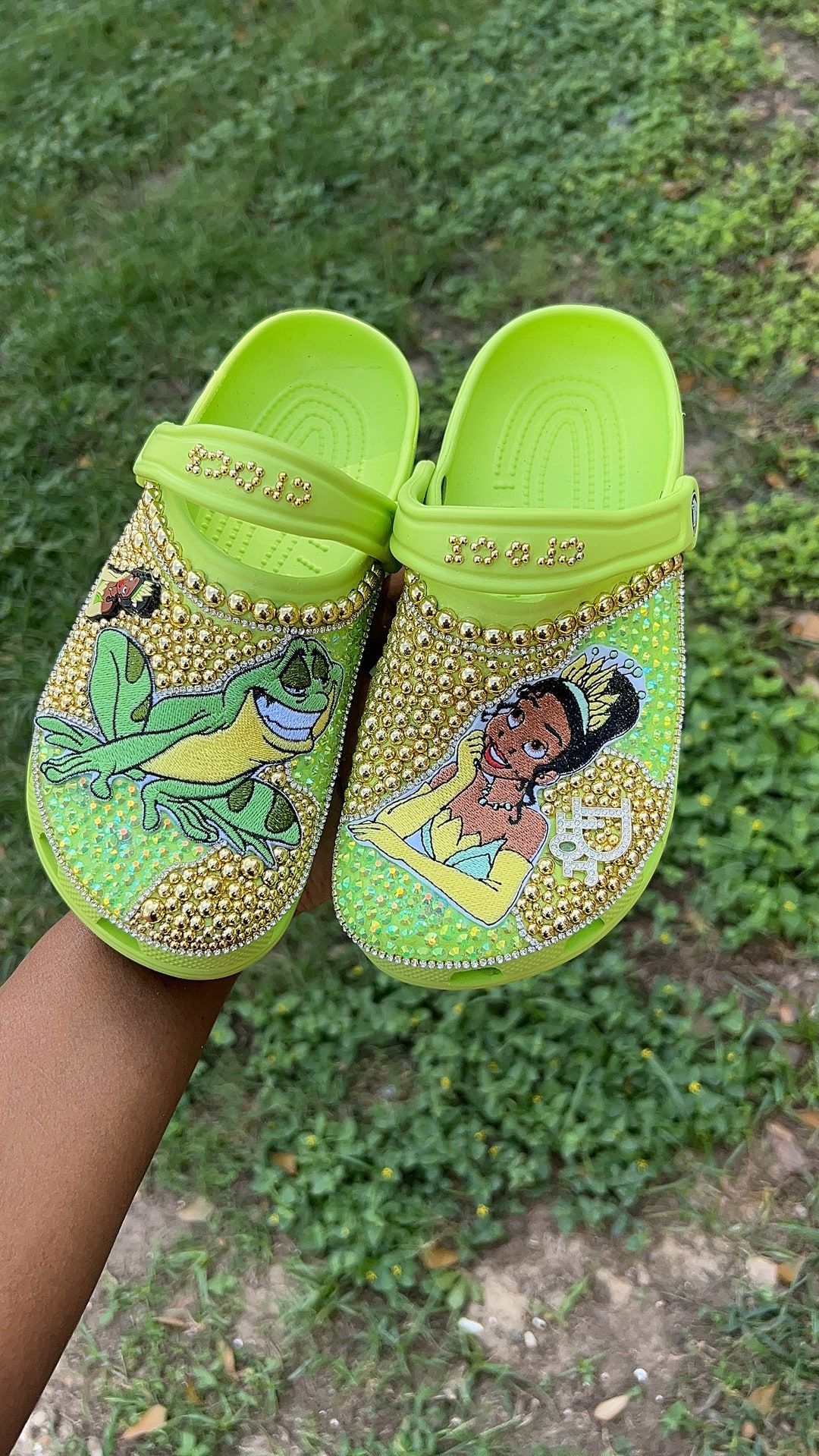 Princess & the Frog Custom Crocs - Etsy