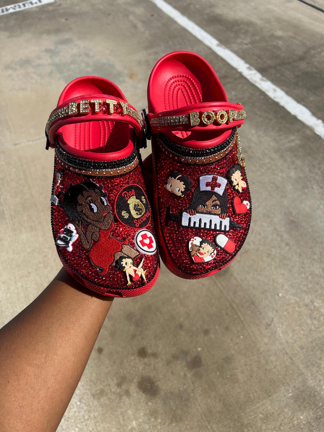 Betty Boop Crocs - Etsy