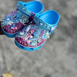 Stitch & Angel Custom Crocs - Etsy