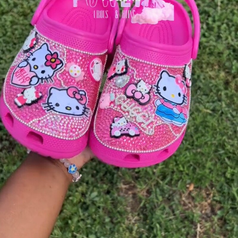 Hello Croc Kitty Charms - Etsy