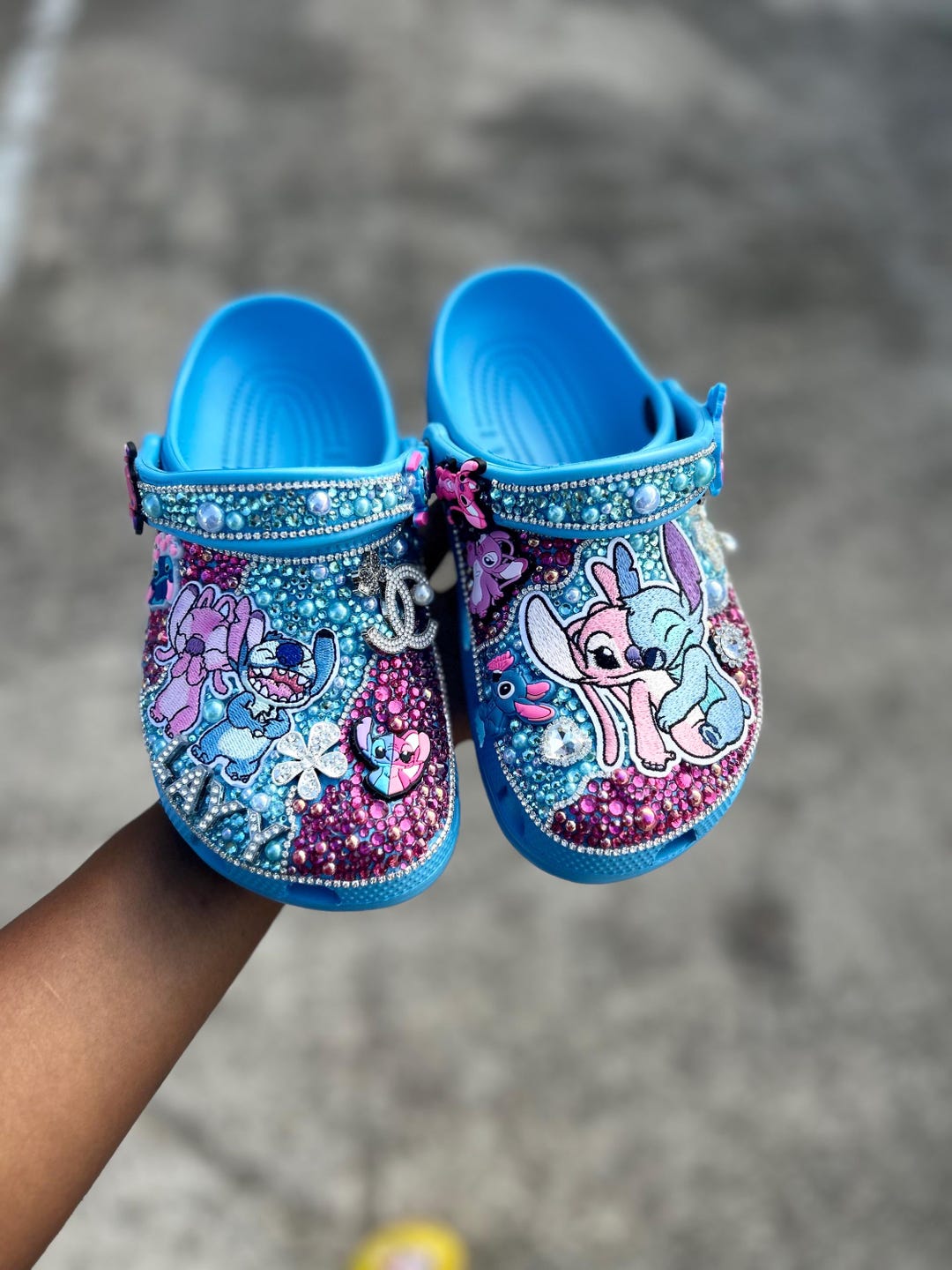 Stitch & Angel Custom Crocs - Etsy
