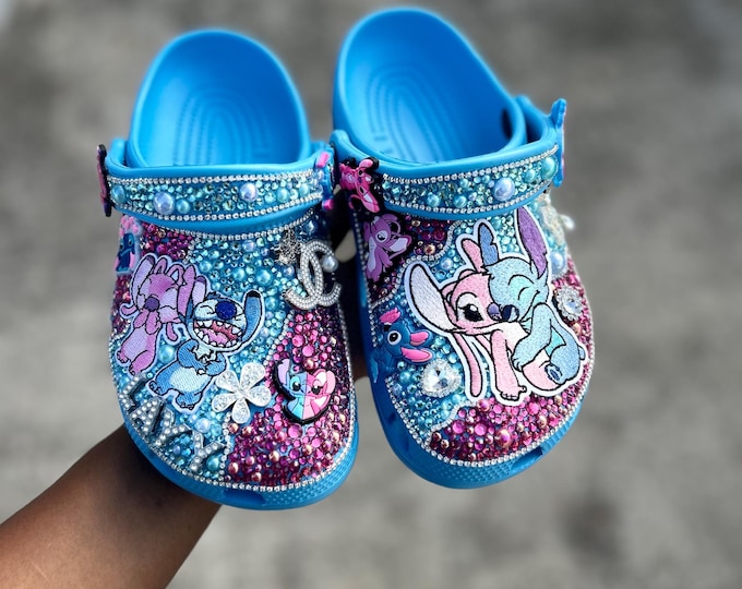 Stitch & Angel Custom Crocs - Etsy