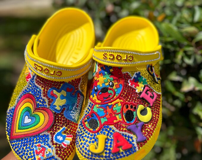 Autism Awareness Customize Crocs, Crocs, Custom Crocs, Autism, Custom ...