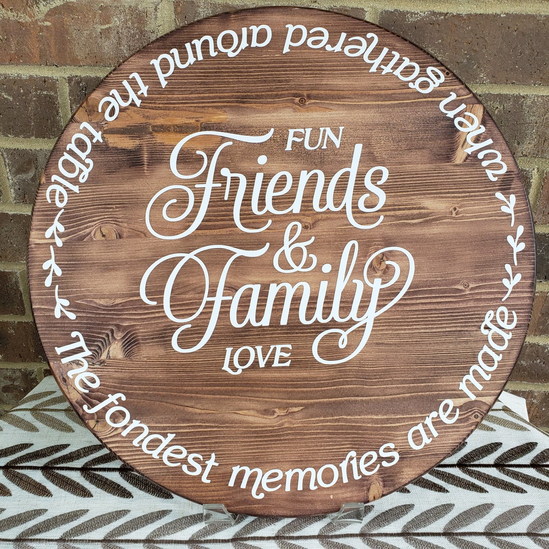 Friends & Family Gather Wooden Turntable 18 Custom Lazy Susan Dining ...