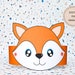 Fox Paper Crown Animal Paper Hat for Kids Instant Download - Etsy