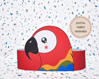 Foam Party Hats Parrot Headband Handmade Parrot Headband Parrot Party ...