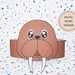 Walrus Paper Crown, Animal Paper Hat for Kids, Instant Download Paper ...