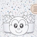 Ladybug Paper Coloring Crown, Animal Paper Hat for Kids, Instant ...