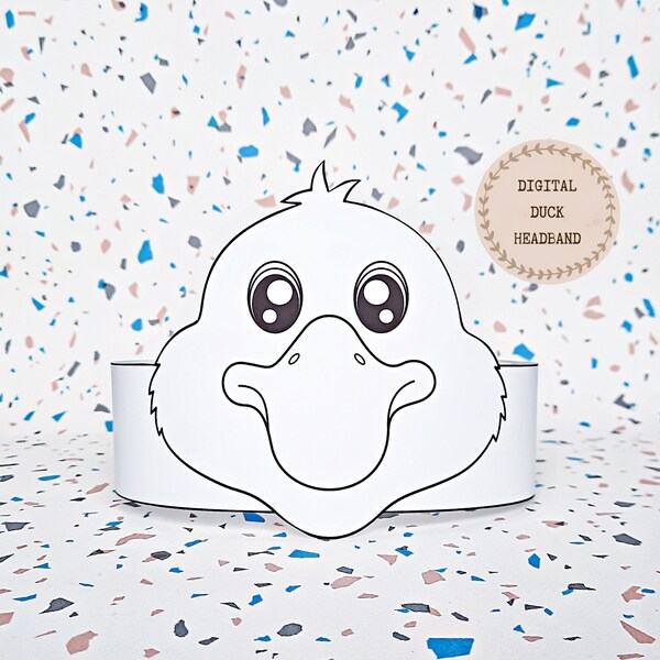 Duck Paper Coloring Crown - Etsy