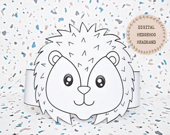 Frog paper crown, Animal paper hat for kids, instant download paper ...