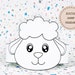 Sheep Paper Coloring Crown, Animal Paper Hat for Kids, Instant Download ...