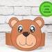 Bear Paper Crown, Animal Paper Hat for Kids, Instant Download Paper ...