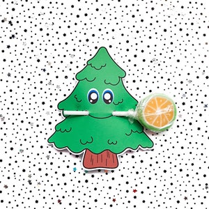 Christmas Tree Lollipop,instant Download Lollipop Holder,digital Party ...