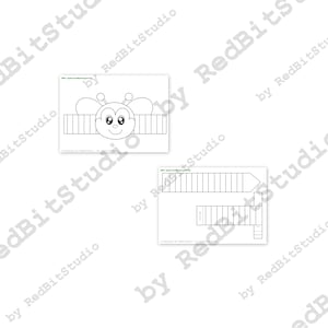 Bee Paper Coloring Crown, Bug Paper Hat for Kids, Instant Download ...