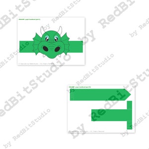 Dragon Paper Crown, Animal Paper Hat for Kids, Instant Download Paper ...