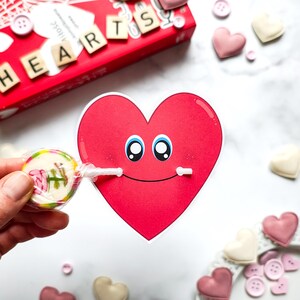 Heart Lollipop,instant Download,valentine's Day Lollipop Holder,pdf ...