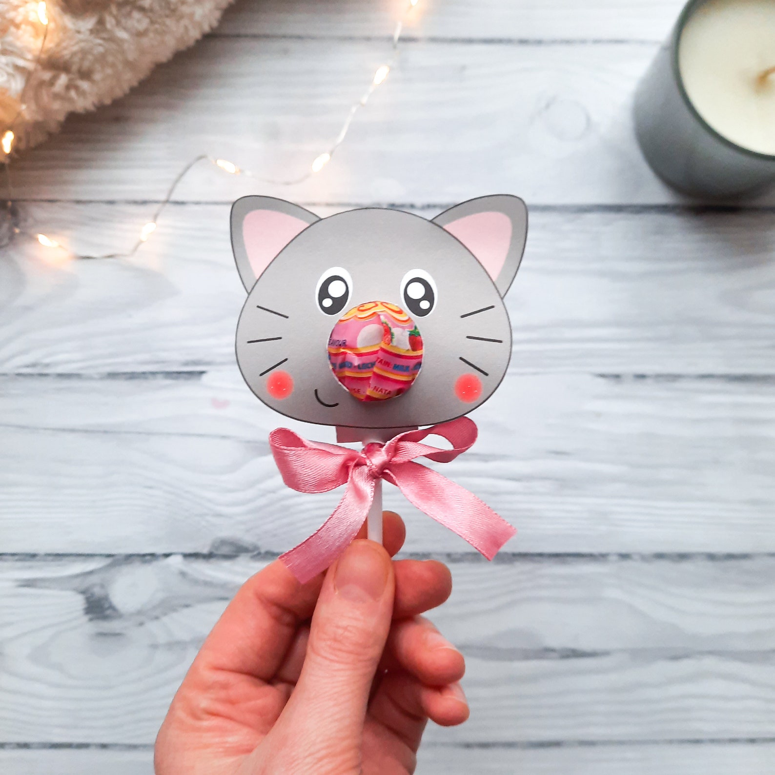 Cat Lollipop Instant Download Lollipop Holderpdf File - Etsy