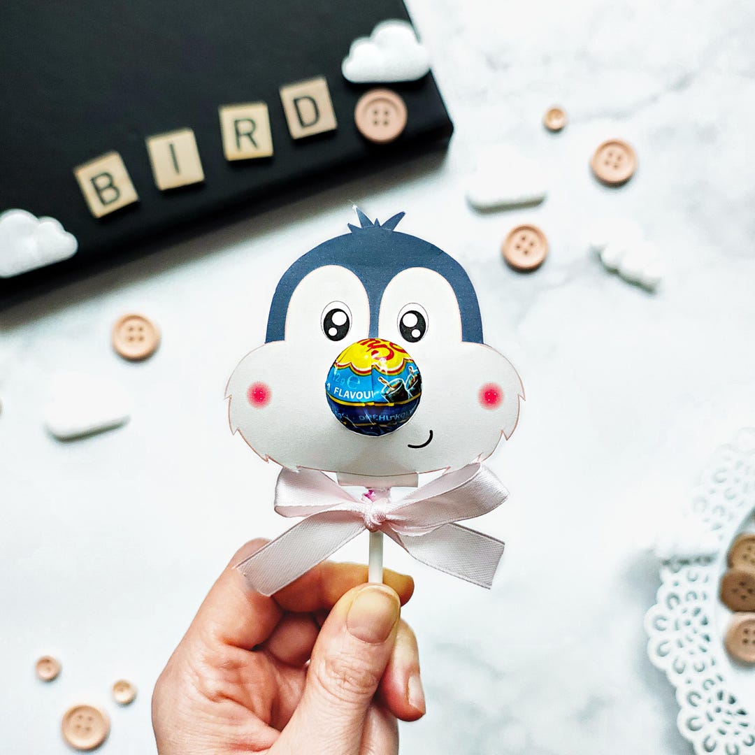 Bird Lollipop, Instant Download Lollipop Holder,pdf File, Digital Party ...