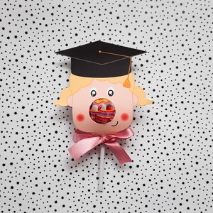Graduate Girl Lollipop, Instant Download Lollipop Holder,pdf File ...