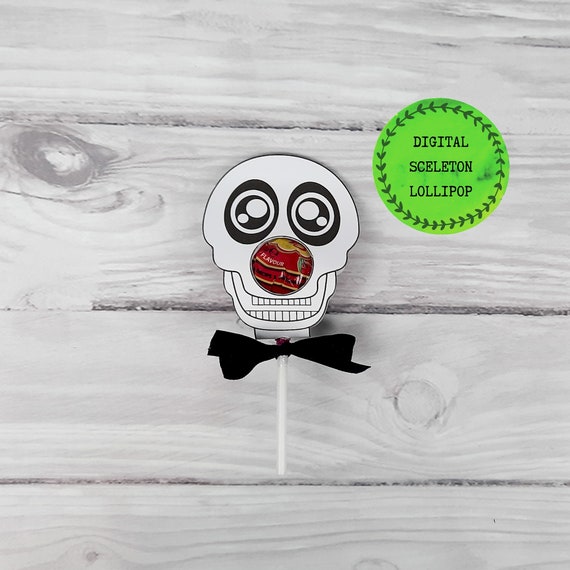 Skeleton Lollipop Instant Download Lollipop Holderpdf File | Etsy