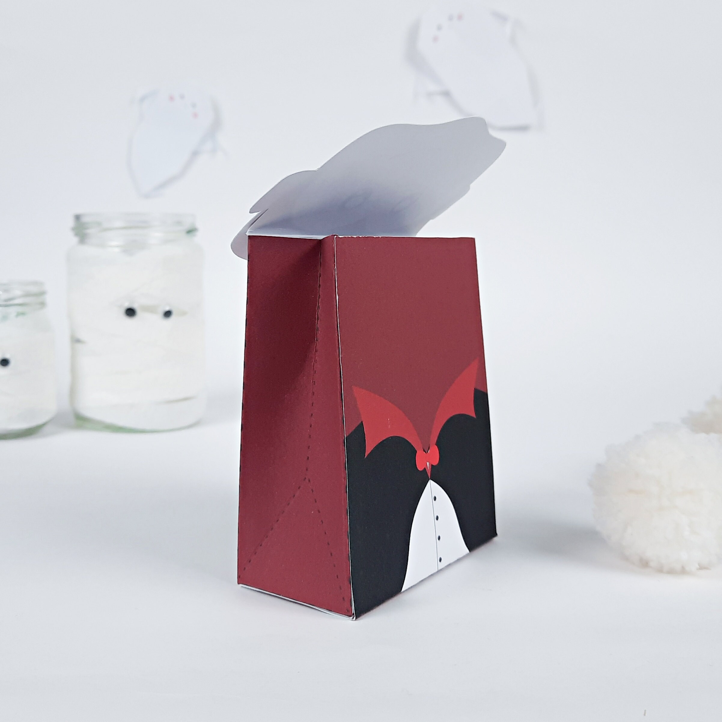 Dracula Gift Box Printable Favor Box Halloween Template to - Etsy