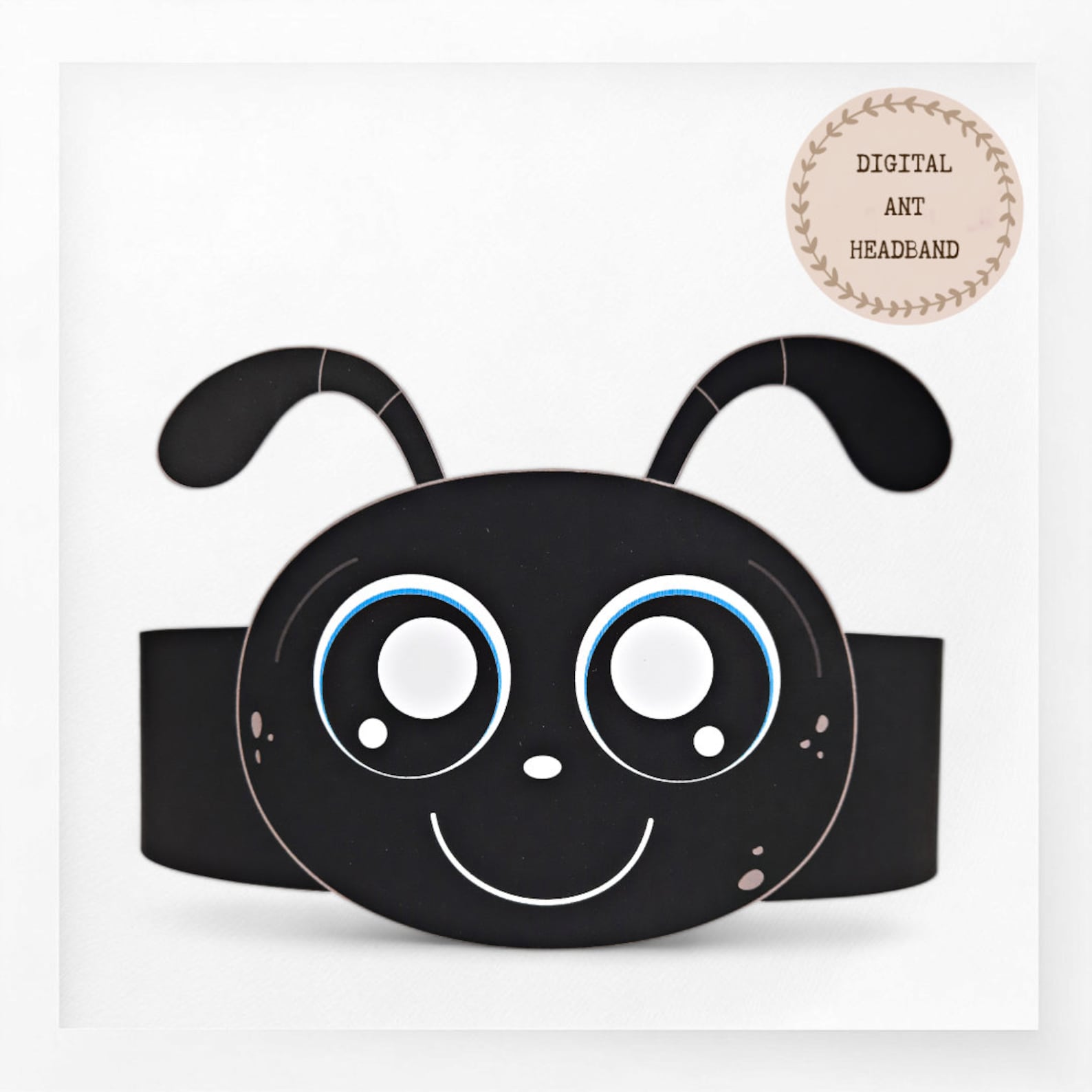 Ant Paper Crown, Animal Paper Hat for Kids, Instant Download Paper ...