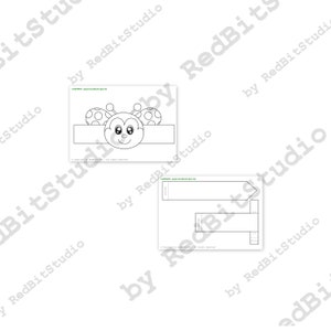 Ladybug Paper Coloring Crown, Animal Paper Hat for Kids, Instant ...