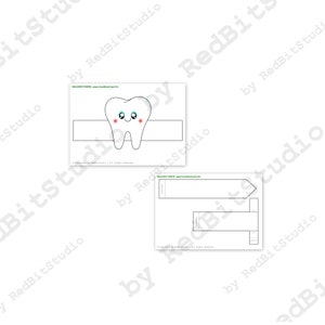 Healthy Tooth Paper Crown,tooth Paper Hat for Kids,instant Download ...