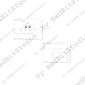 Duck Paper Coloring Crown, Bird Paper Hat for Kids, Instant Download ...